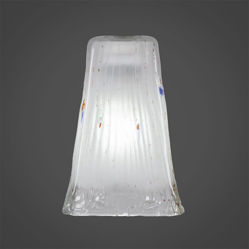 Toltec-631 Shade - 5" Square Frosted Crystal By Toltec Billiard Lighting